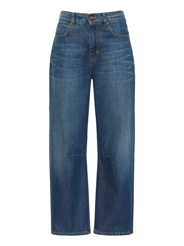 Max Mara Barrel Jeans - Navy