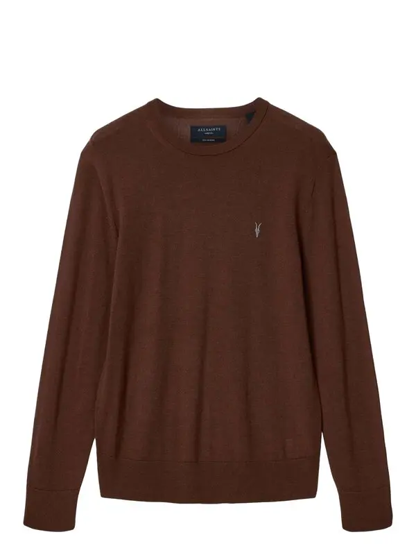ALLSAINTS Merino Wool Mode Sweater - Brown