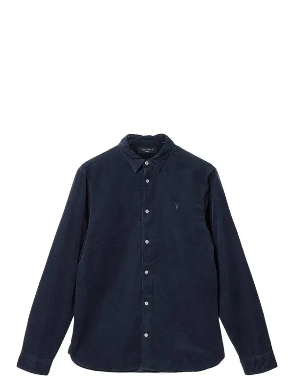 ALLSAINTS Cotton Corduroy Birchwood Shirt - Blue
