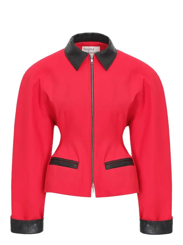 Source Unknown Vastra Hourglass Cotton Jacket - Red