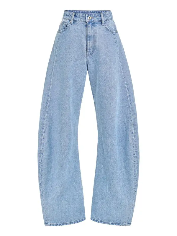 Source Unknown Elsy Barrel-leg Jeans - Light Blue