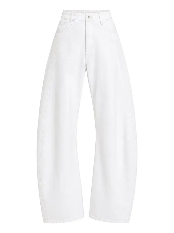 Source Unknown Elsy Barrel-leg Jeans - White