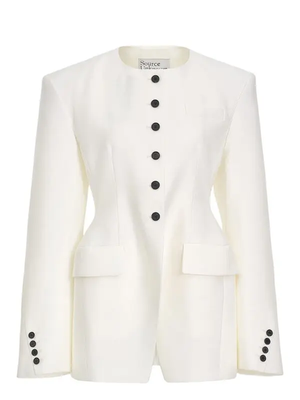 Source Unknown Hourglass Blazer - White