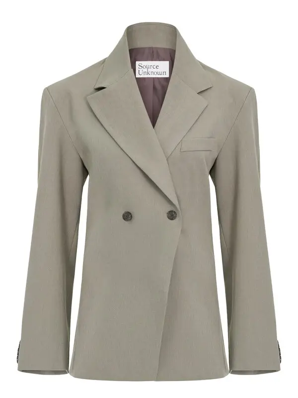 Source Unknown Nangy Cinched Blazer - Brown