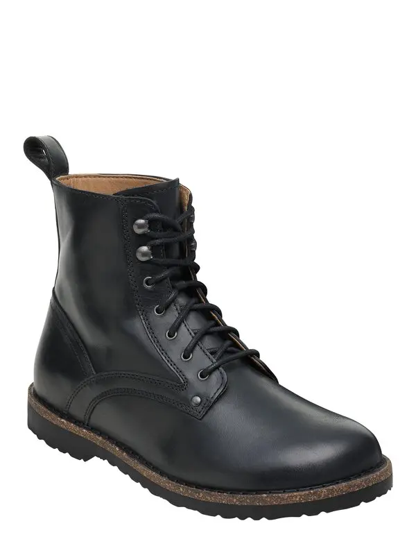BIRKENSTOCK Bryson Lace-up Leather Boots - Black