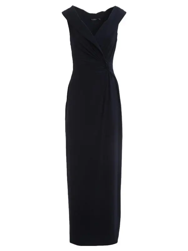 Ralph Lauren Sleeveless V-neck Maxi Dress - Black