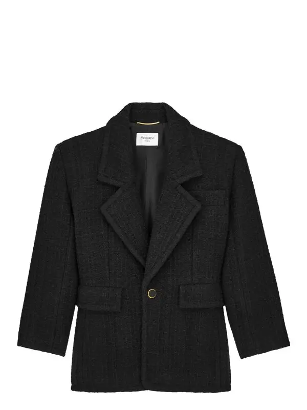 Saint Laurent Long-sleeved Casual Jacket - Black