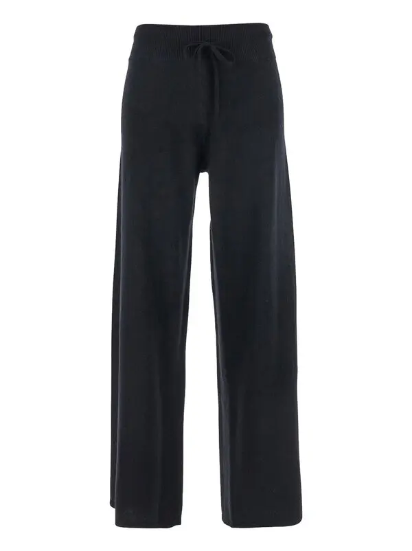 LISA YANG Sofi Wide Leg Cashmere Pants With Elasticated Waist - Multicolor