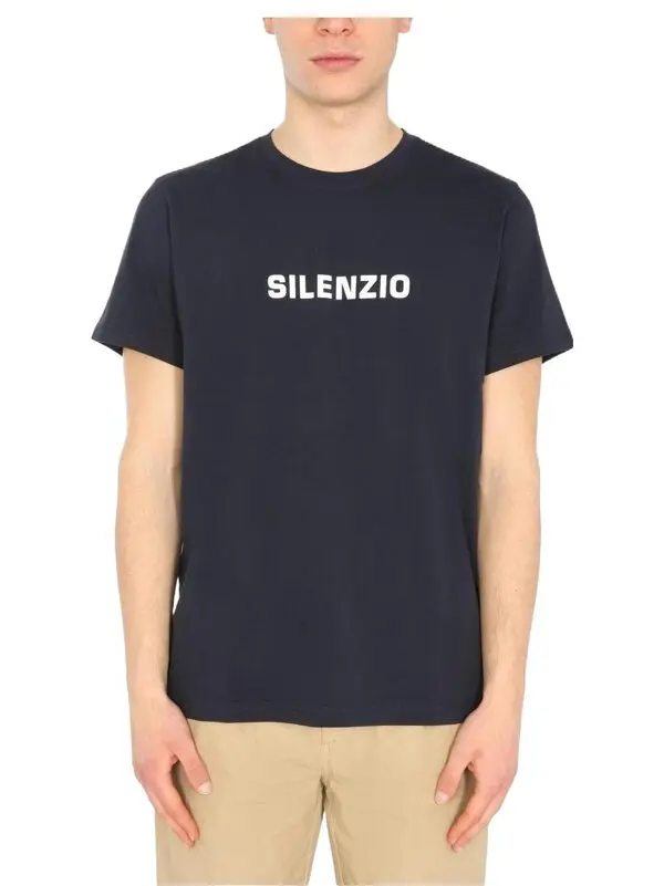 Aspesi Silenzio Logo Print T-shirt - Black