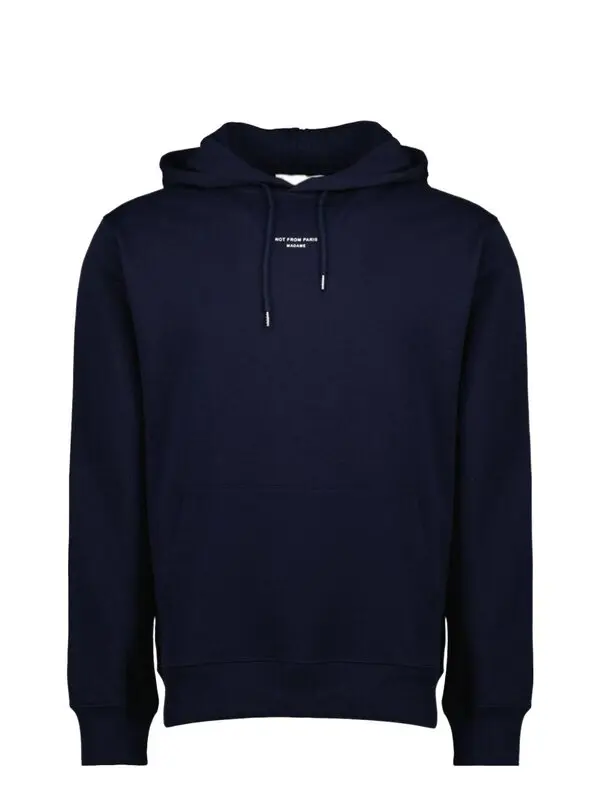 Drole De Monsieur Le Hoodie Slogan Classique Hoodie - Navy