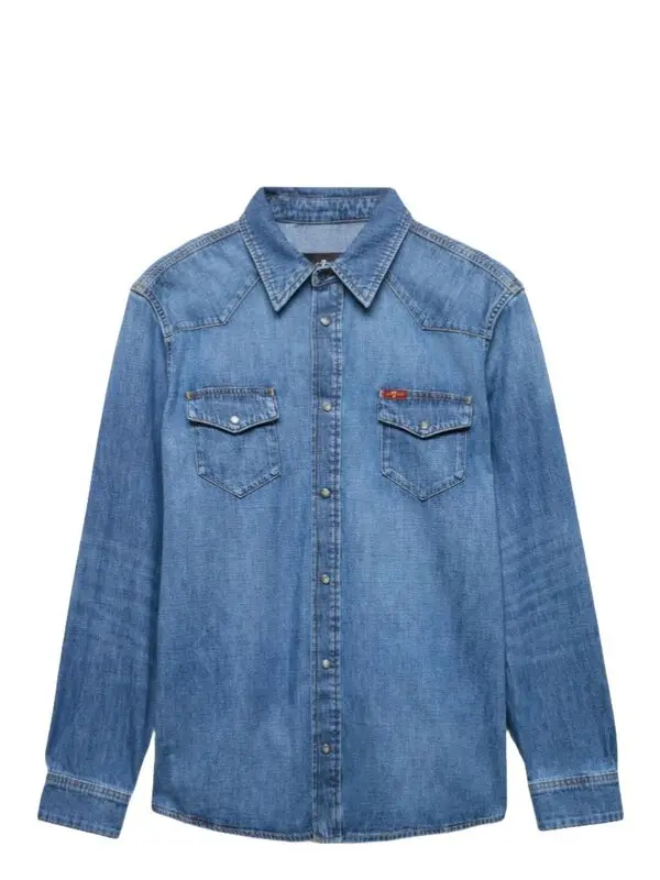 7 For All Mankind Long Sleeve Western Shirt - Canyon