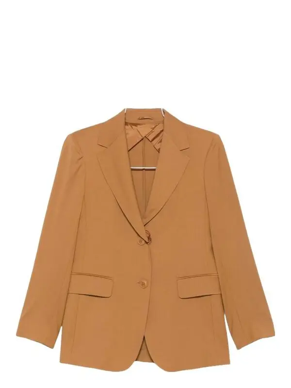 Max Mara Long-sleeved Suit Jacket - Brown