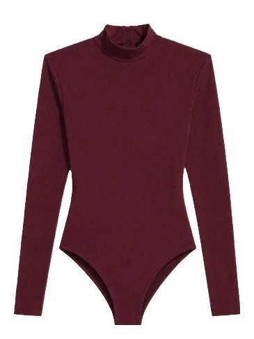 IRO PARIS Bodysuit With Epaulets And High Neck - Red