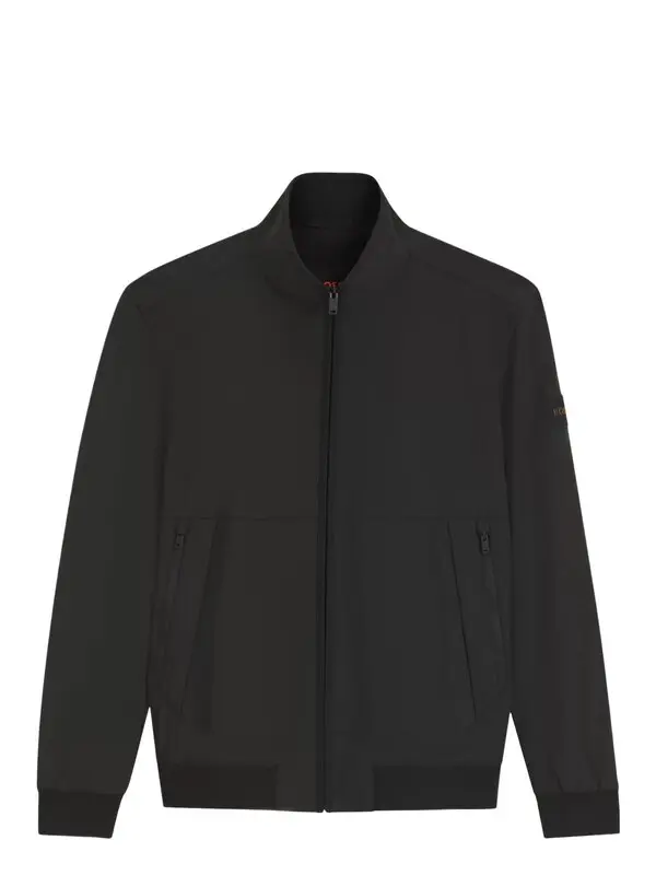 Hugo Boss Water-repellent Softshell Jacket With Detachable Sleeves - Black
