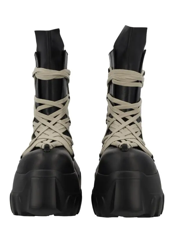 Rick Owens Lace Up Boots - Black