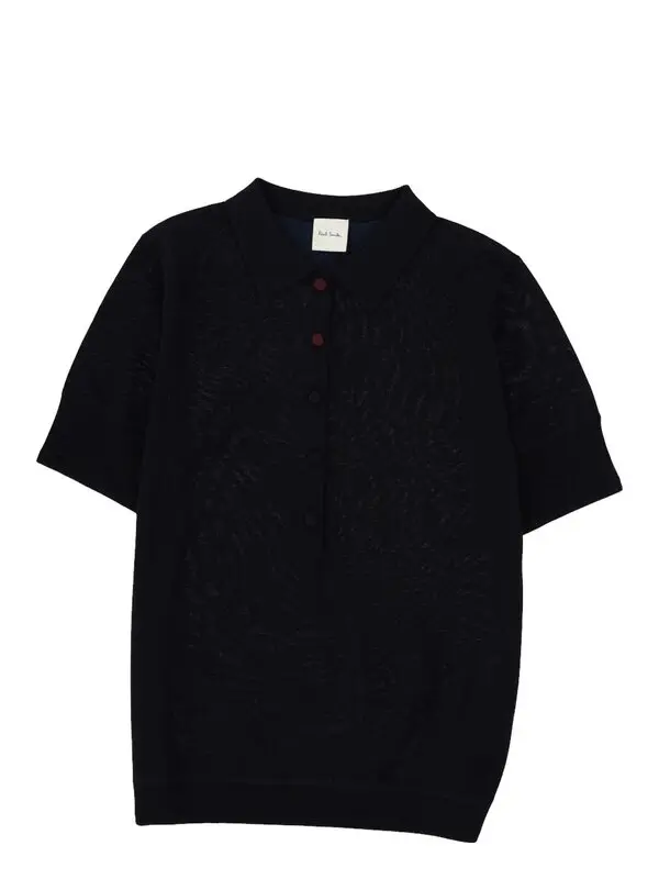 Paul Smith Merino Wool Polo Shirt - Blue