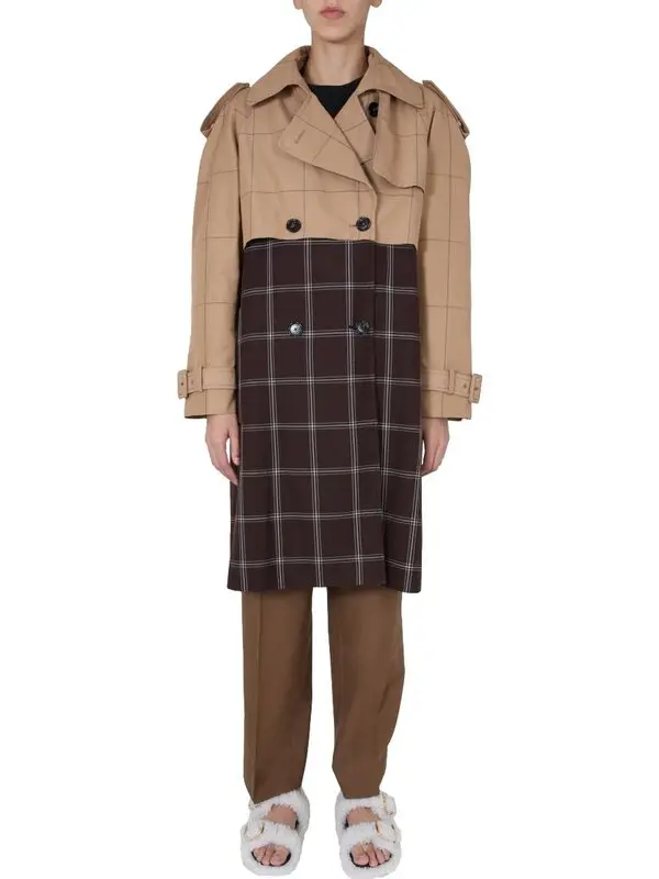 Marni Double-breasted Trench Coat - Brown