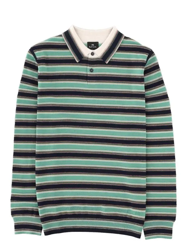 Paul Smith Maglia Polo In Lana Merino - Multicolor