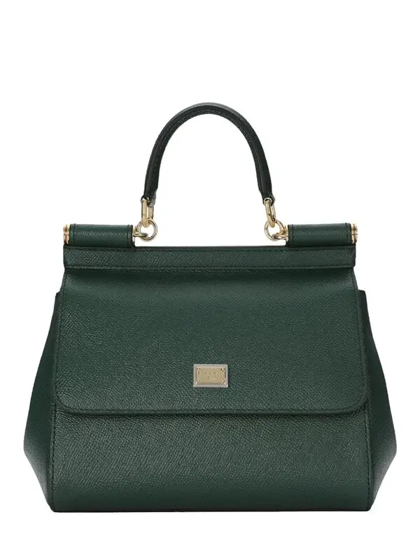 Dolce & Gabbana Sicily Medium Top Handle Bag - Green