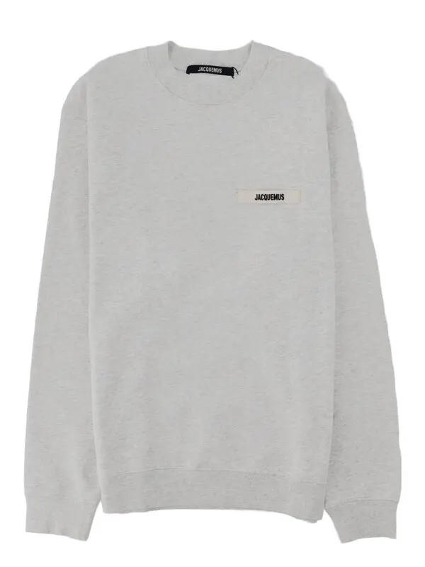 Jacquemus Felpa Con Logo - Gray