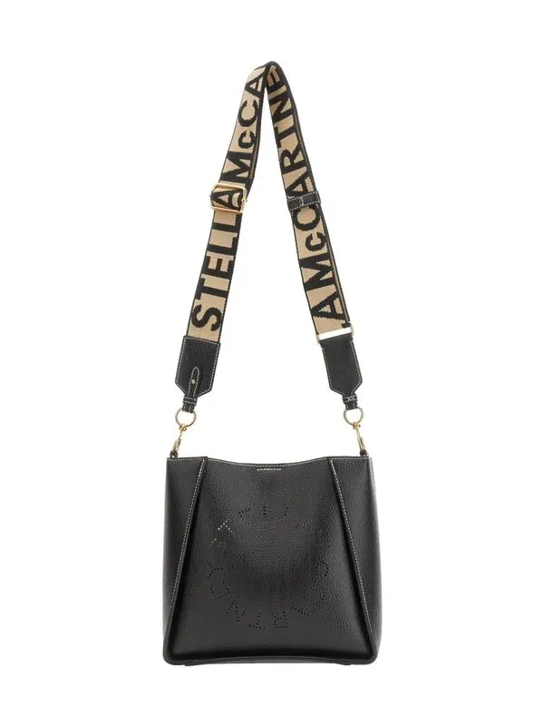 Stella McCartney Logo Shoulder Bag - Black