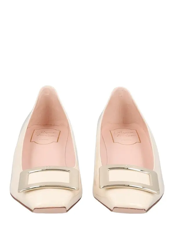 ROGER VIVIER Décolleté Belle Vivier In Vernice - Cream