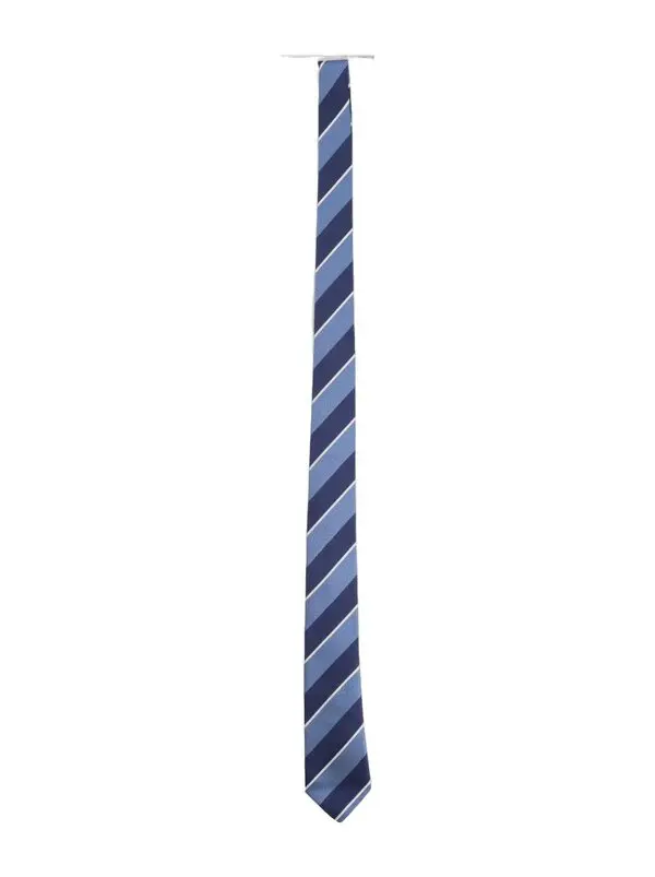 Paul Smith Striped Silk Tie - Blue