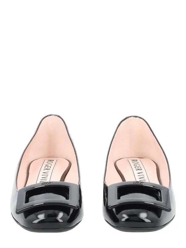 ROGER VIVIER Ballerina U Look In Vernice Flats - Black