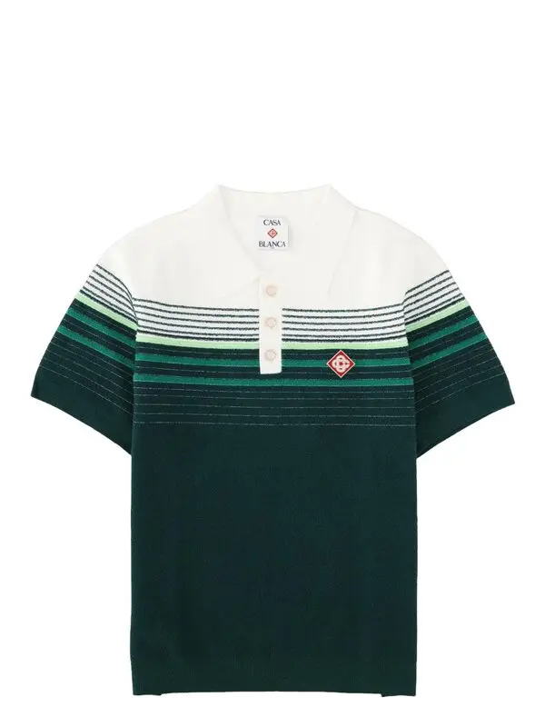Casablanca Polo A Righe Boucl - Multicolor