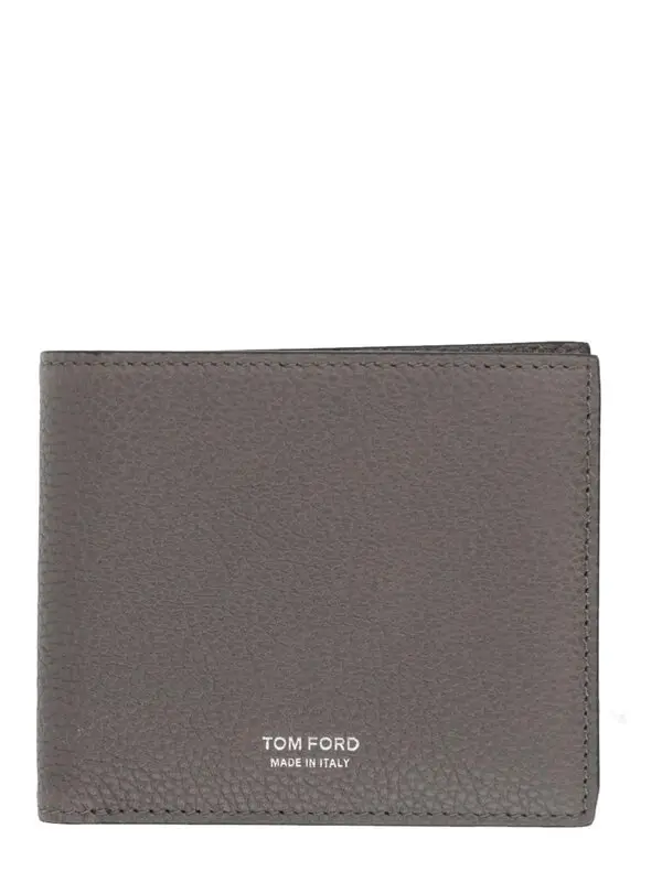 TOM FORD Classic Bifold Wallet In Grained Leather - Multicolor