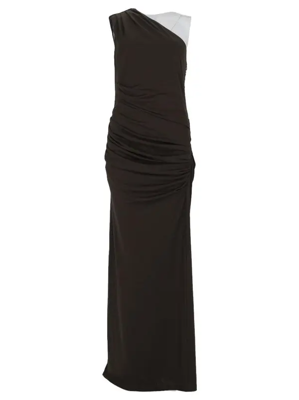 ROTATE BY BIRGER CHRISTENSEN Asymmetrical Midi Dress - Green