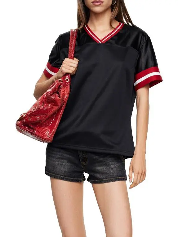 Lioness Striped Jersey - Noir