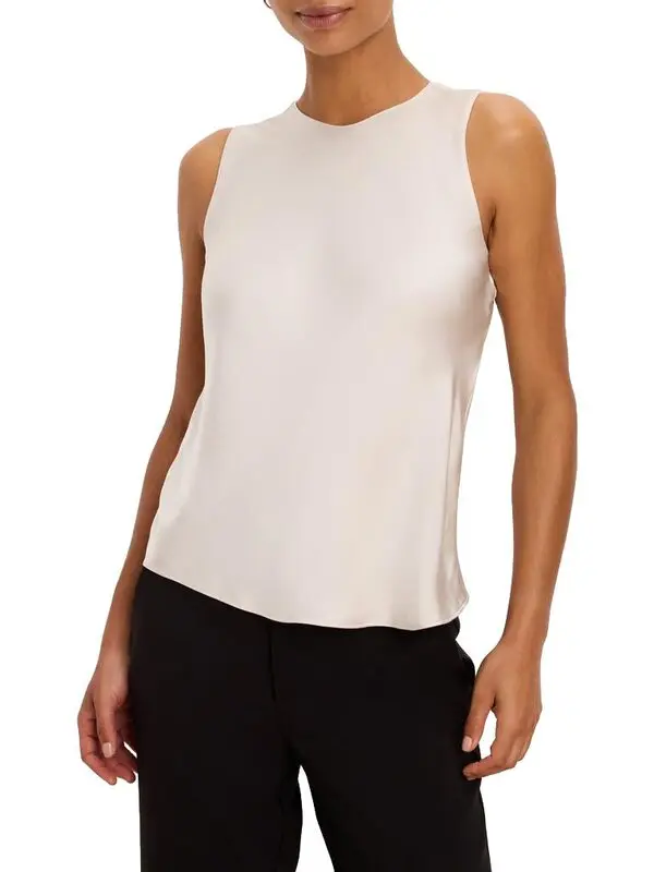 NIC+ZOE Day Gloss Woven Tank - Coconut