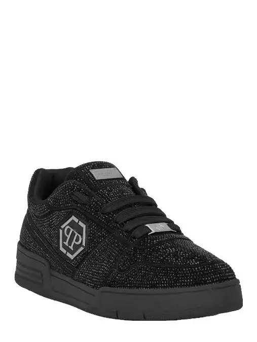 Philipp Plein P-force 78 Strass Embellished Low-top Sneakers - Black