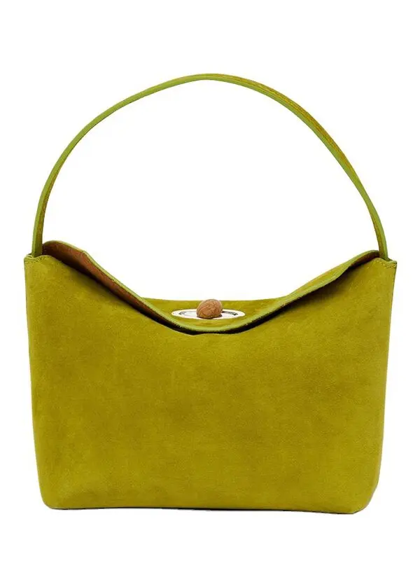 Christopher Esber Turnlock Suede Mini Bag - Yellow