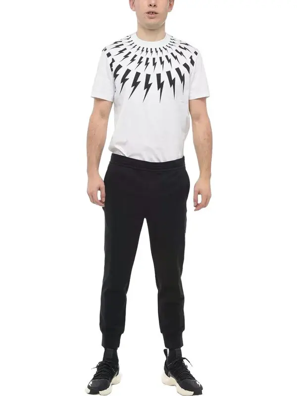 Neil Barrett Logo-embroidered Skinny-fit Track Pants - Black