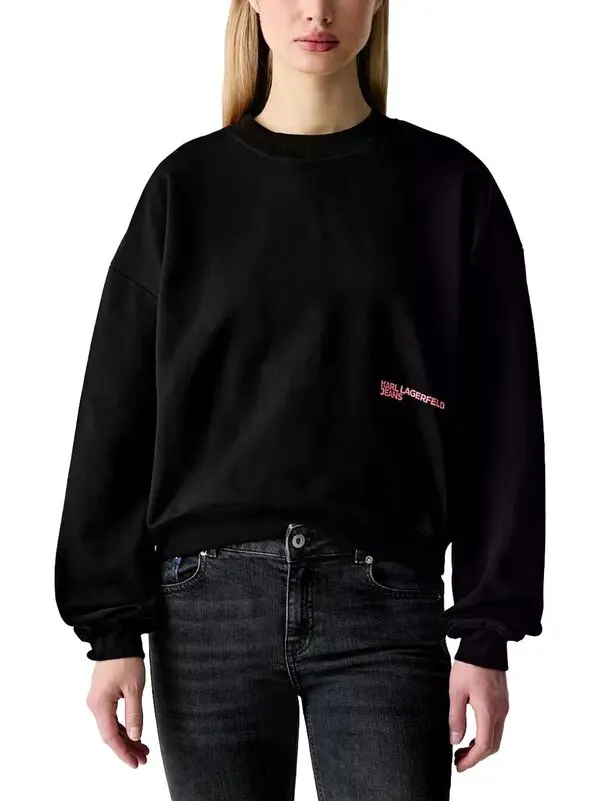 Karl Lagerfeld Logo Print Sweatshirt - Black