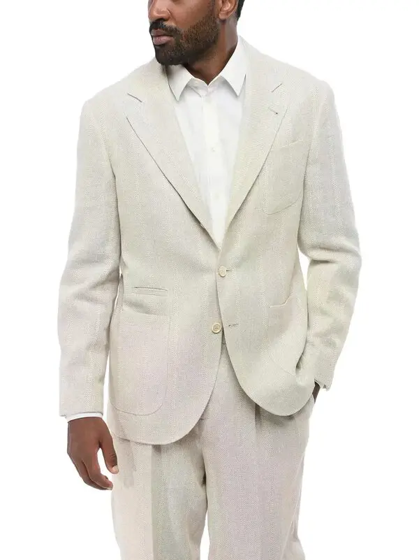 Brunello Cucinelli Single-breasted Patch-pocket Blazer - Neutrals