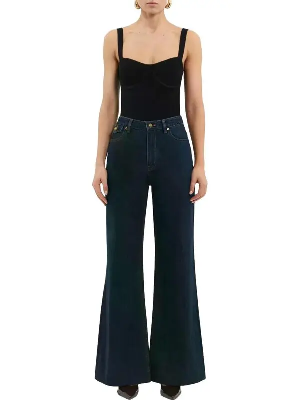 Rebecca Vallance Adriana Wide Leg Jeans - Blue