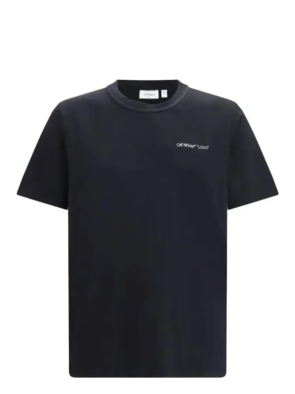 Off-White Logo-print Short-sleeved T-shirt - Black