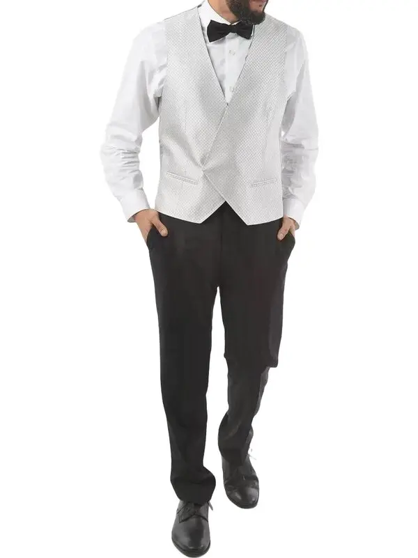 Corneliani Academy Cerimonia Logo-print Waistcoat - Grey