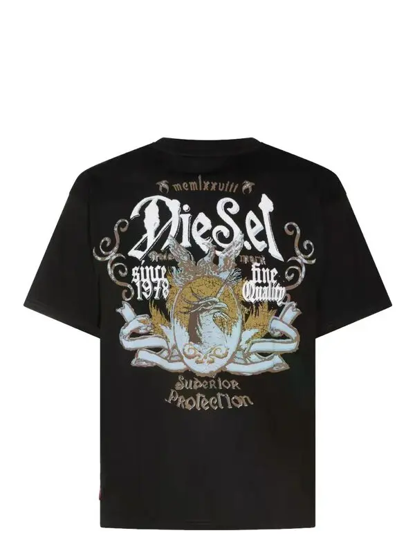 DIESEL® Logo-print T-shirt - Black