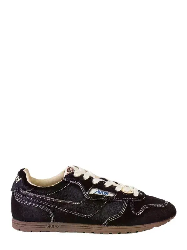 AUTRY Windspin Pony-hair Sneakers - Black