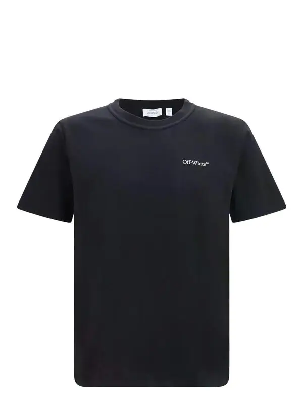 Off-White Small Bookish Logo-print T-shirt - Black