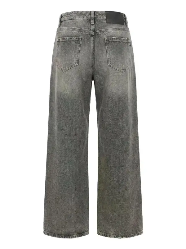 Ermanno Scervino Faded Straight-leg Jeans - Black