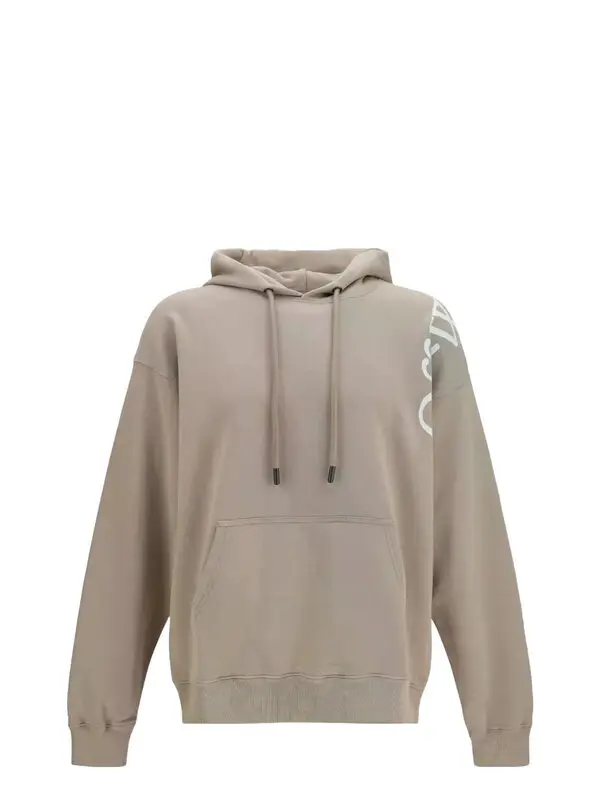 Off-White Vertical Bookish Skate Logo-print Drawstring Hoodie - Neutrals