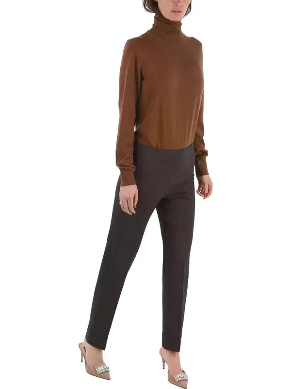 Avenue Montaigne Checked Trousers - Grey