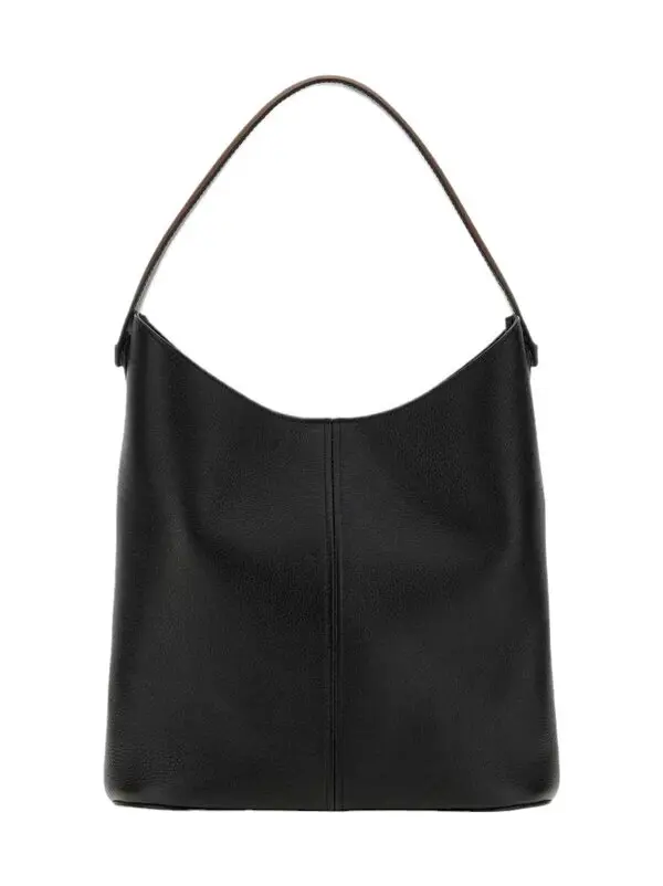 MAISON MARGIELA Grained Leather Tote Bag - Black
