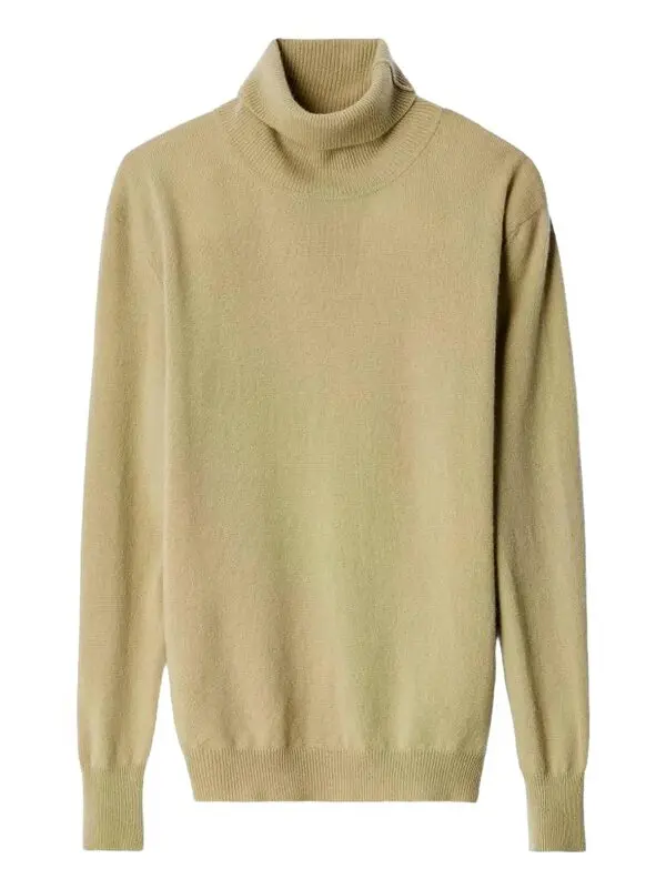 LEMAIRE Stand-collar Cashmere Sweater - Green