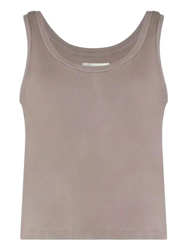 The Great. Scoop Neck Tank Top - Neutrals